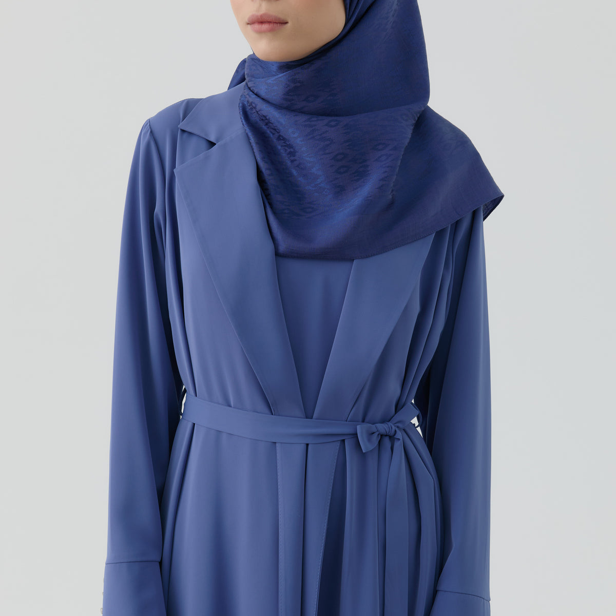 Écharpe naturelle à motif ikat ethnique Nida - Tuğba – Tugba.ma