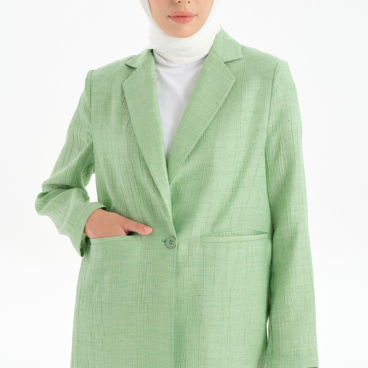 Veste à bouton unique - Tuğba – Tugba.ma